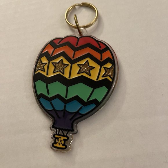Other | Retro Plastic Rainbow Hot Air Balloon Keychain Key Chain D13 ...